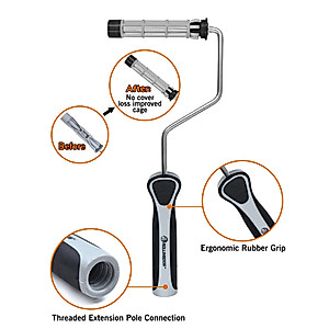 ROLLINGDOG Mini Roller - 4 Inch Jumbo Microfiber Small Paint Roller Covers 3/8” Nap