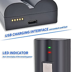 Rechargeable Lithium-Ion V4 Battery for Ring-Doorbell Camera 1/2/3/4, Upgraded Battery Compatible with Video Doorbell and Spotlight Cam Solar Stick Up Camera (2nd & 3rd Gen) 3.65V 6040mAh (2-Pack)