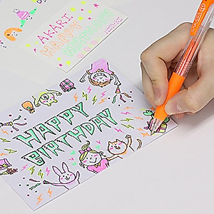 ZEBRA Technologies Sarasa Clip Ballpoint Pen, 5 Neon Colors Set, 0.5mm (JJ15-5C-NO)