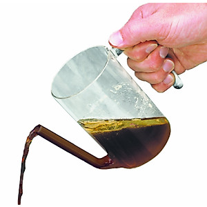 Norpro 2-Cup Glass Gravy Sauce Stock Soup Fat Grease Separator - Dishwasher Safe