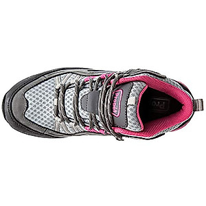 Propét Women's Peak Boot, grey/berry, 8H MEDIUM Medium US