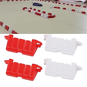 RC Drift Race Road Barrier, 120 Pcs Plastic Remote Control Car DIY Racing Track Road Barrier Drifting Race Track Road Barrier