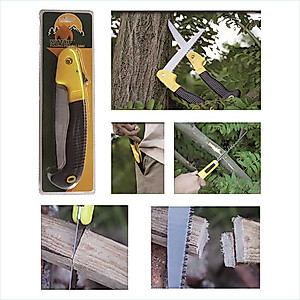 NIUTRIP Portable Safety Folding Saw, Camping Saw with 7"/180mm 3 Cutting Edge Blade,Pruning Saw, Hand Saw with Safety Lock for Backpacking, Wood Trimming, Garden Tree Branch Trimmer, Bushcraft,1 Pack