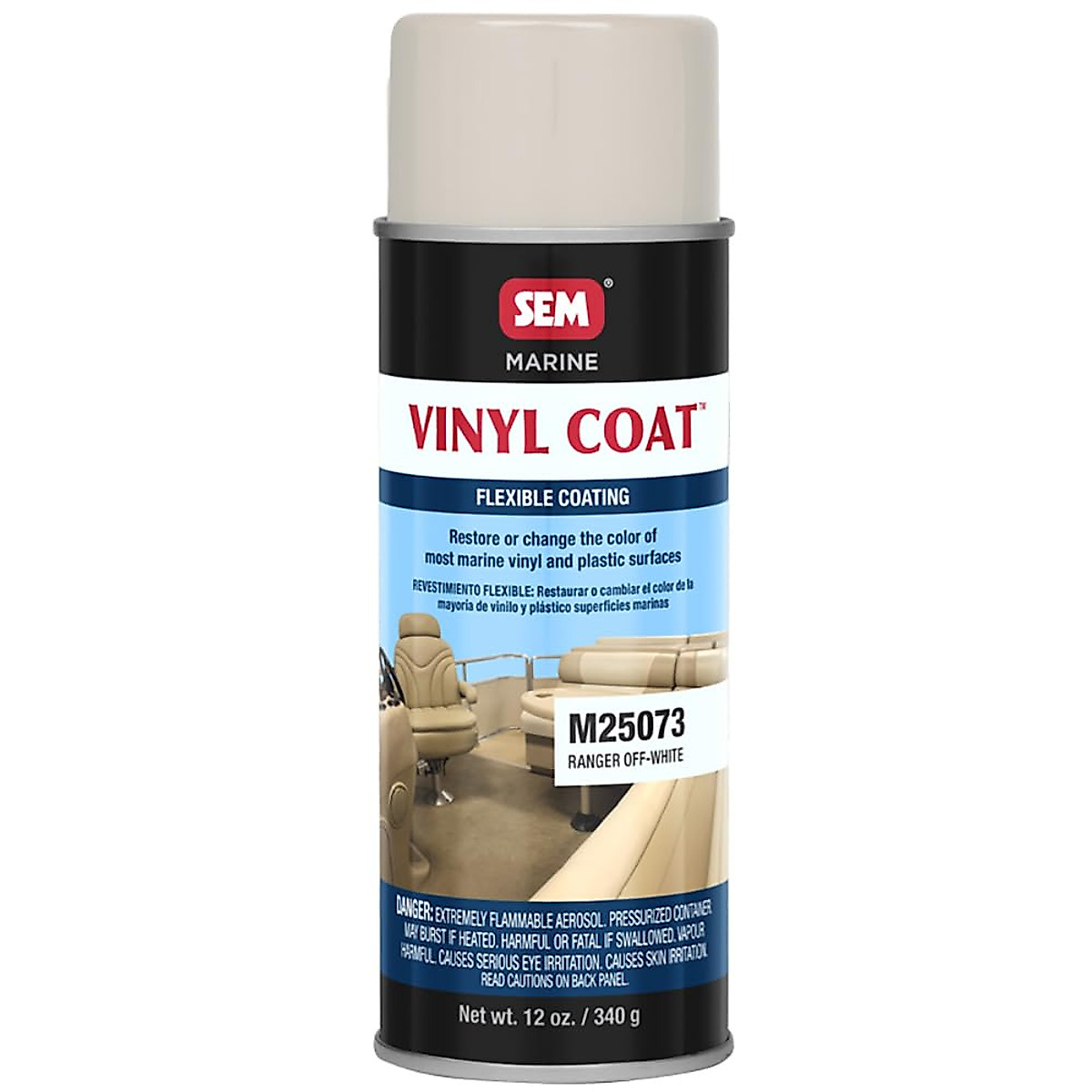 SEM M25073 Ranger Off-White Marine Vinyl Coat - 12 oz.