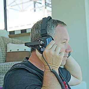 Race Day Electronics Behind Head Earphones/Headphones Headset for Racing Scanners