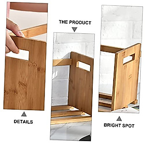 DOITOOL 1pc Bookshelf Storage Rack Children Bookshelf Bookshelf for Desk Heavy Duty Bookshelf Desk Bookshelf Wooden Bookshelf Expandable Desktop Organizer Book Holder Desktop Decor Bamboo