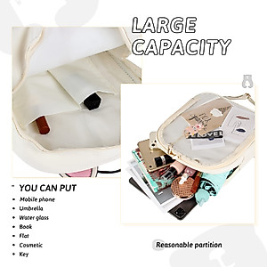 Oweisong Ita Bag Backpack Cat Anime Cosplay Casual Daypack Kawaii Candy Leathe Satchel Clear School Bag for Pins Display