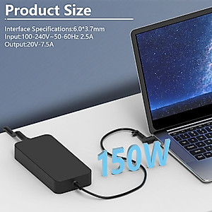 150W Power Adapter ADP-150CH B for Asus TUF Gaming FX505DU FX505DT FX505GT FX505DD FX705GT Rog Strix GL531GT GL731GT Laptop Charger Asus TUF Gaming fx705gm ROG Strix Scar III G531GD Power Supply