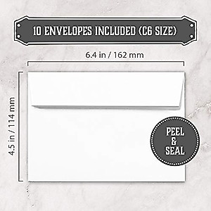 Hat Acrobat Bridesmaid Proposal Cards. 8 Will You Be My Bridesmaid and 2 Maid of Honor Cards with Envelopes. Set of 10 Elegant Floral Cards for the Bridal Party