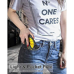 Cisland Samsung Galaxy A14 Case Sunflower Flower Floral Cute with Strap Stand Finger Kickstand, Cute Case for Women Girly Designer for Girls Aesthetic Silicone Compatible with Samsung Galaxy A14 5g