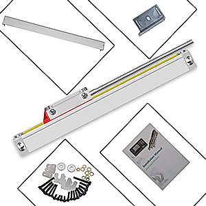 Baykunl 3 Pcs Linear Glass Scale DRO for Milling Machine 170-1020mm and 3 Axis DRO Digital Readout Display Counter