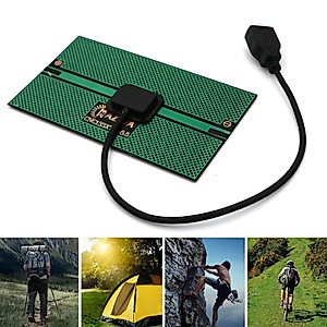 1.65W Solar Charger, 5.5V 300mA USB Portable Solar Panel, Waterproof Solar Phone Charger for Outdoor Survival Camping, Solar Bank for Smart Phone, 1pcs/3pcs
