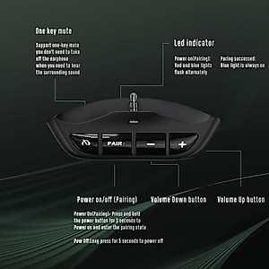 Uberwith Bluetooth Adapter for PS 5 Accessories BT 5.0 Wireless Audio Transmitter for PS 5 controller with Low Latency for AirPods all Bluetooth Headphone Speakers Earbuds