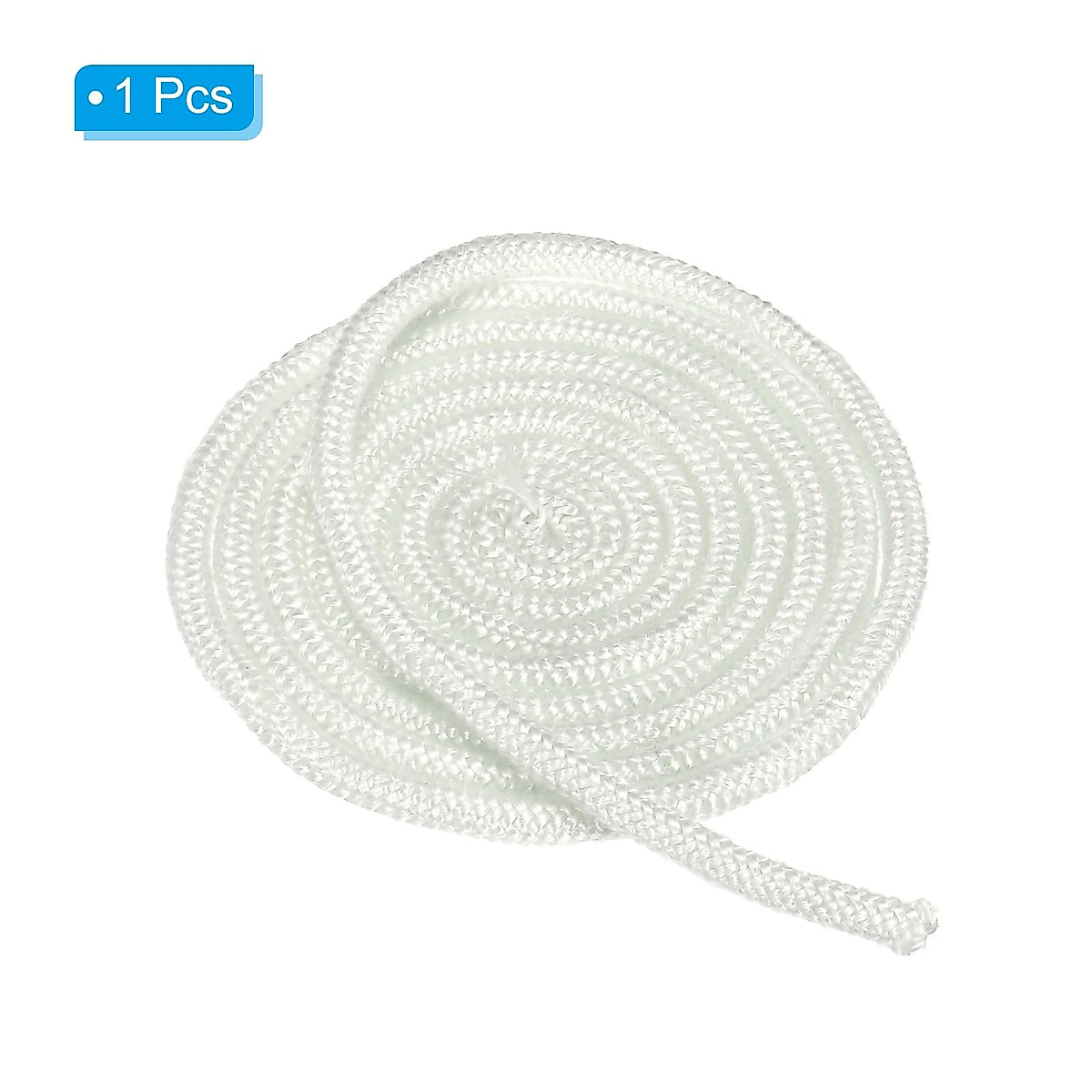 PATIKIL 1/4"x 86" Wood Stove Gasket, Fiberglass Round High-Temperature Resistance Seal Rope Replacement for Stoves Fireplace Door, White