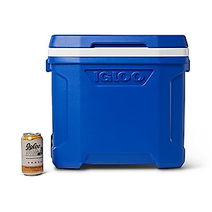 Igloo 28 Qt Blue Wheeled Cooler with Locking Telescoping Handle