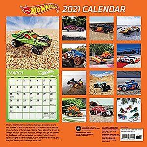 Hot Wheels 2021 Wall Calendar