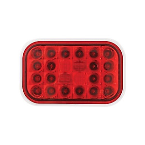 GG Grand General 77182 Red Rectangular Pearl 24-LED Stop/Turn/Tail Sealed Light