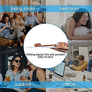14 inch Phone Screen Magnifier with Bluetooth Speaker,Mobile Phone Screen Amplifier with 2-in-1 Foldable Stretch Stand Holder Portable 3D Screen Magnifying Glass for All Smartphones(Wood Grain)