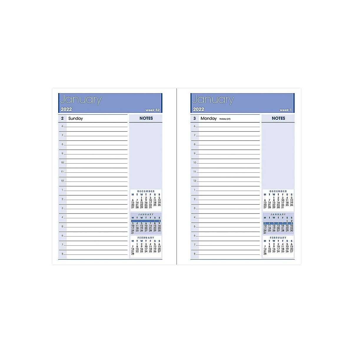 Letts of London Rhino 2022 Diary - A5 Day to a Page with appointments - Black 22-TR1XABK
