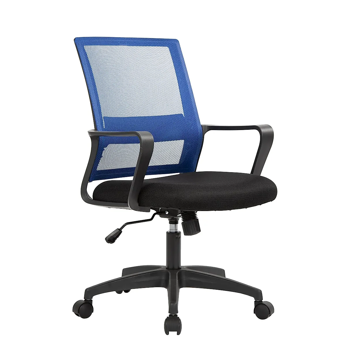 PayLessHere Office Chair Computer Chair Ergonomic Mesh Chair Mid-Back Home Office Swivel Chair Modern Desk Chair with Wheels Armrests Lumbar Support (Blue)
