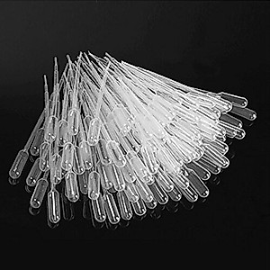 Buytra 300 Pack Disposable Graduated Transfer Pipettes Eye Dropper Polyethylene for Essential Oils,Crafts(3 Capacity-3ML,1ML,0.2ML)