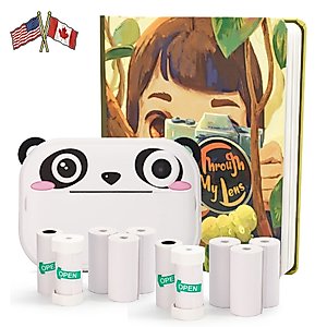 Kidamento Model P Instant Print Digital Camera and Photo Adventure Book Bundle, 100+ Hours of Fun Challenges