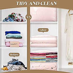10 Pcs Clear Sweater Storage Bag with Zipper Durable Clear Vinyl Zippered Storage Bags Sweater Bags Large Capacity Clothes Organizer 22 x 18 x 7.5 Inch for Bedding, Linen, Blankets, Comforters, Toys