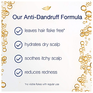 Dove DermaCare Scalp Anti-Dandruff Conditioner Dry and Itchy Scalp Dryness and Itch Relief with Pyrithione Zinc 12 oz