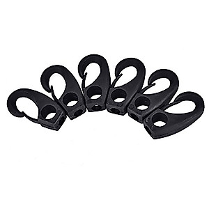 Dilwe Kayak Lashing Hook, 6 Pcs Multi Purpose High Strength Nylon Clip Lashing Hooks for Kayak Canoe Bungee