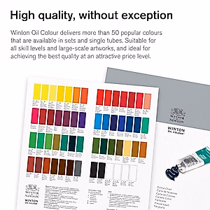 Winsor & Newton Winton Oil Color Paint, Basic Set, 10 x 21ml Tubes