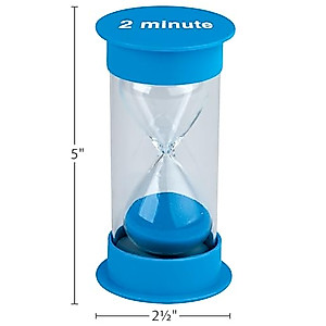 Teacher Created Resources 2 Minute Sand Timer - Medium - 20758,Blue