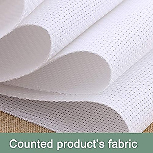 Joy Sunday 14CT Counted Cross Stitch Kits Deer with Flowers Embroidery for Girls Crafts DMC Cross-Stitch Supplies Needlework