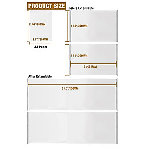 2Pack Adjustable Closet Storage Shelves with Seamless Sticker, Expandable Wardrobe Shelves Organizer System for Kitchen, Cupboard, Wardrobe, Under Sink and Bathroom, Easy Installation (Large, 2Pack)