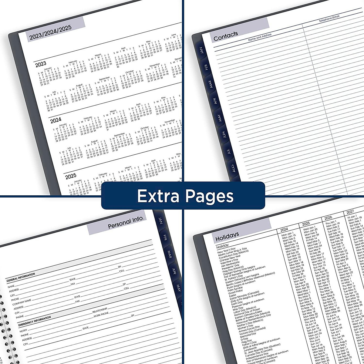 AT-A-GLANCE 2024 Monthly Planner, DayMinder, 8-1/2" x 11", Large, Gray (GC4700724)