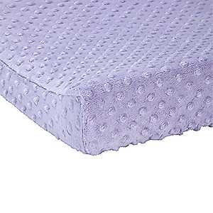 Carter's Changing Pad Cover Plush Velboa Bubble Dot - Orchid