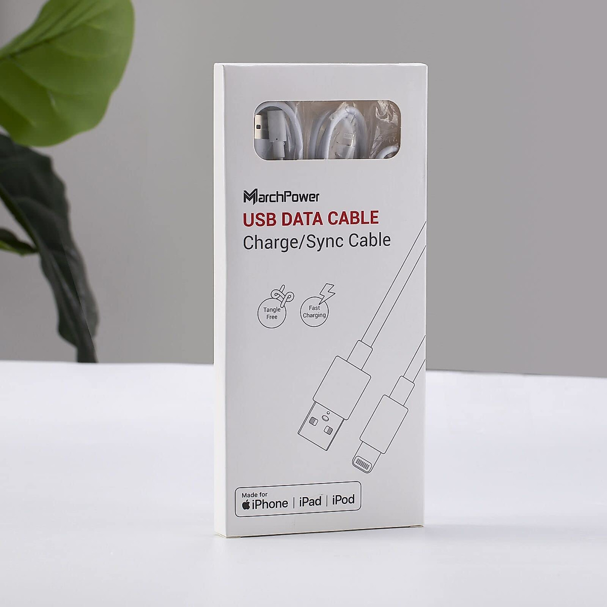 Marchpower iPhone Charger Cable MFi Certified Lightning Cable - 3Pack 3FT Fast Charging USB Cable Compatible iPhone Xs MAX XR X 8 8 Plus 7 7 Plus 6s 6s Plus 6 6 Plus and More