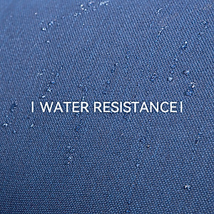 Joyside Outdoor Swivel Rocker Patio Chairs Set of 2 and Matching Side Table - 3 Piece Wicker Patio Bistro Set with Premium & Soft Fabric Cushions(Light Grey/Blue)