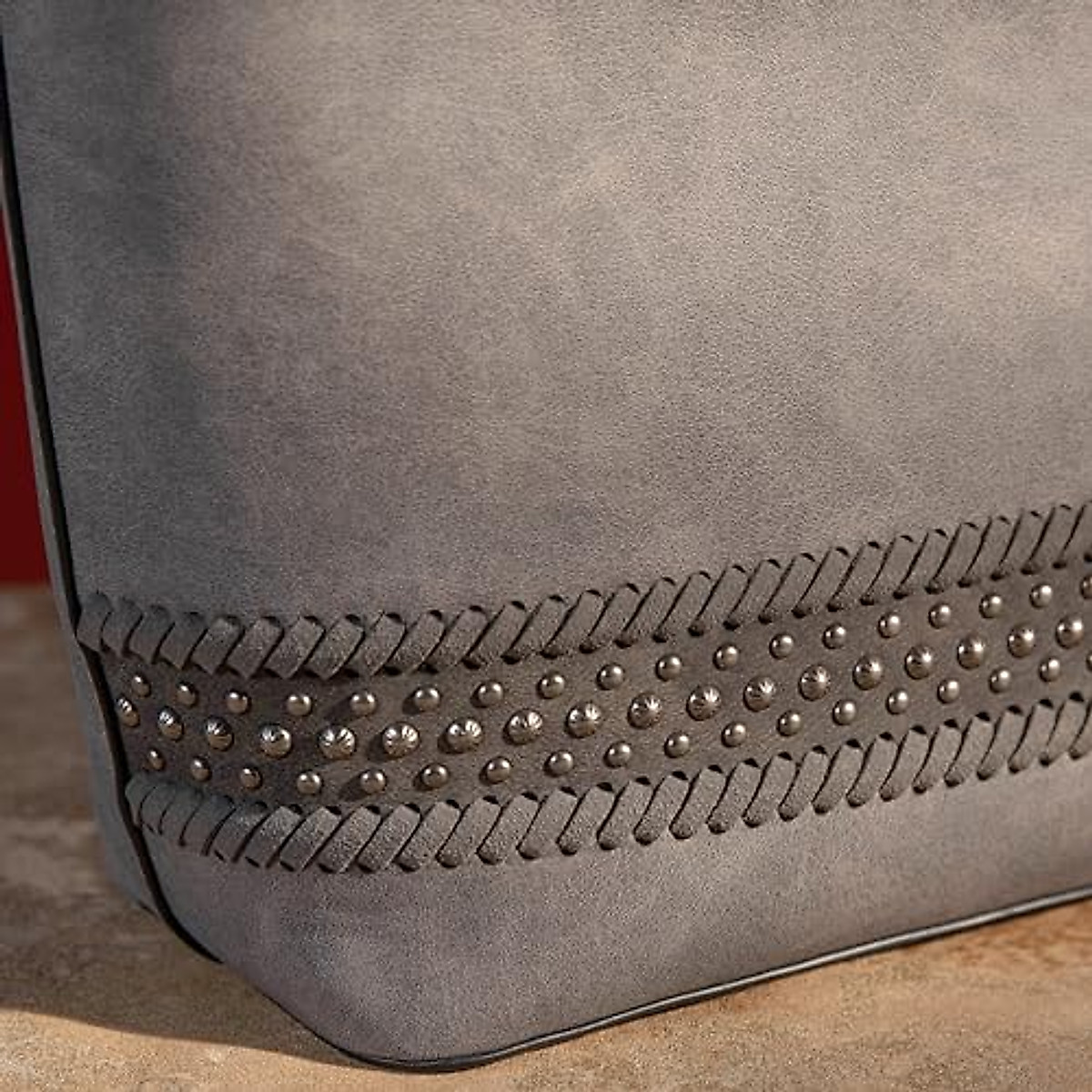 Montana West Large Handbags for Women Tote Bag with Zipper Top-handle Shoulder Bag MWC-090BGY