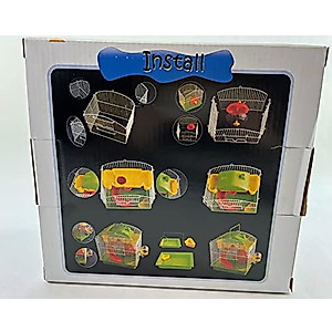 Small Hamster Rodent Cage Habitat Playhouse Gerbil Mouse Mice + Accessories New