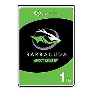 Seagate BarraCuda 1TB Internal Hard Drive HDD – 2.5 Inch SATA 6 Gb/s 5400 RPM 128MB Cache for PC Laptop – Frustration Free Packaging (ST1000LM048)