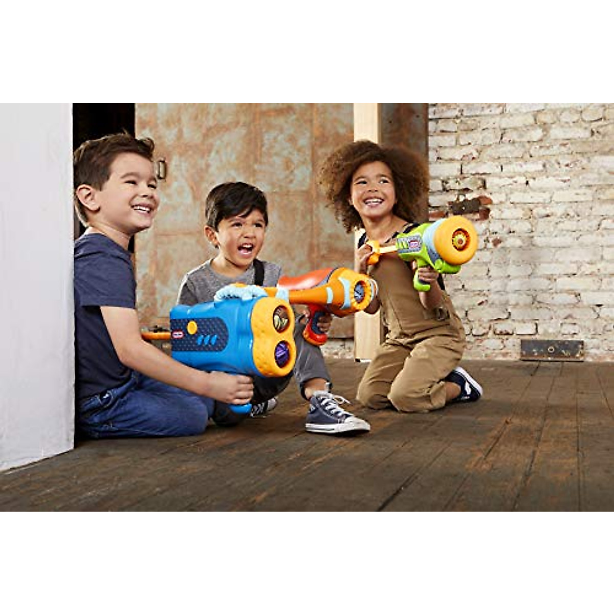 Little Tikes 651267 Mighty Blasters Dual Blaster Toy Blaster with 6 Soft Power Pods by