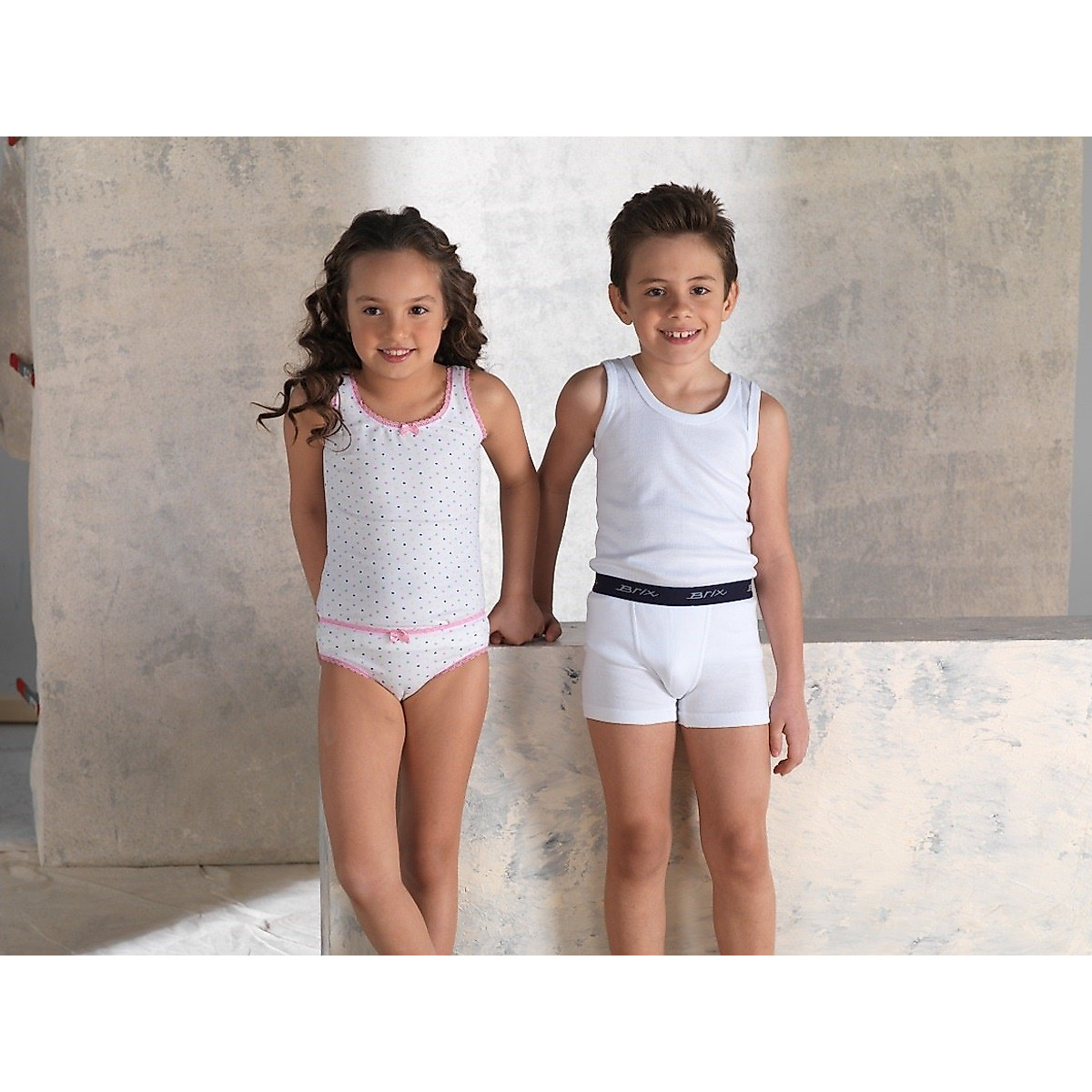 Brix Boys Undershirt Tank Top - White Tagless 100% Cotton Super Soft 4 Pack Novelty.