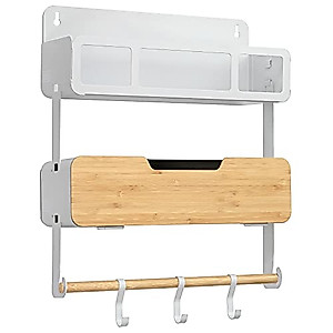 BLACK + DECKER WHITE HANGING RACK SYSTEM-SHELF W/DOOR (BDSTKT282WH)
