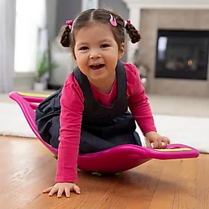 Fat Brain Toys Teeter Popper, Indoor Toddler Sensory Toys for Ages 3 and Up, Green