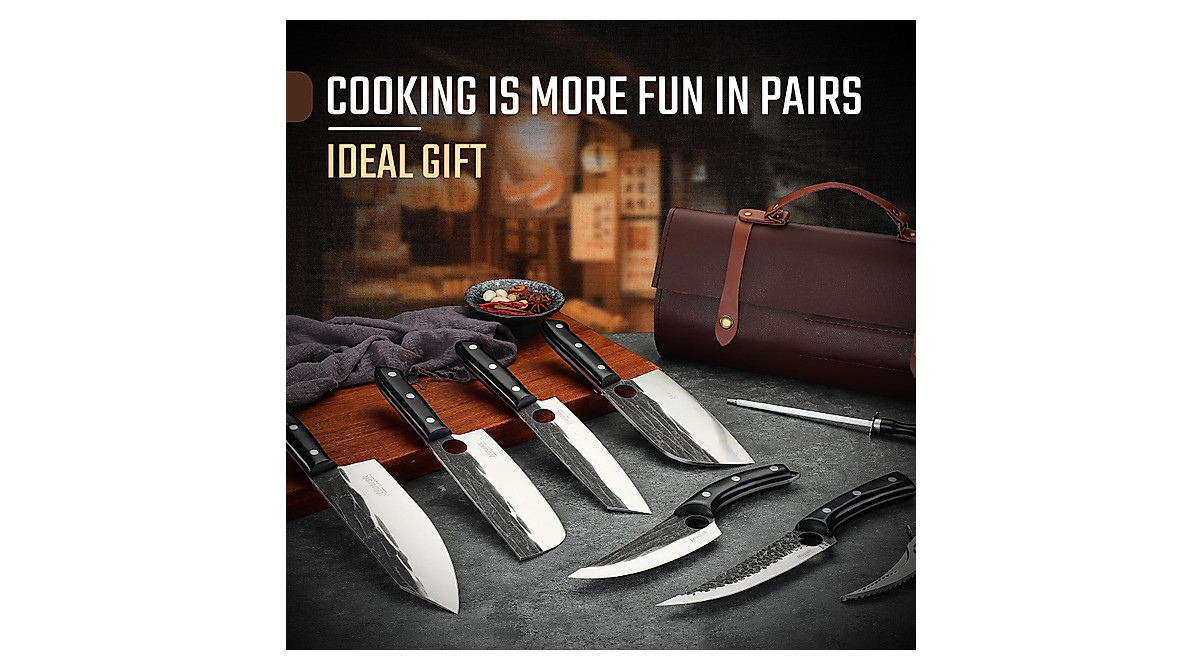 Huusk Knives Set - Hand Forged Precision & Style