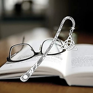 bobauna Celtic Knot Bookmark Irish Jewelry Bookworm Gift for Reader Book Lover (Celtic Knot Bookmark)