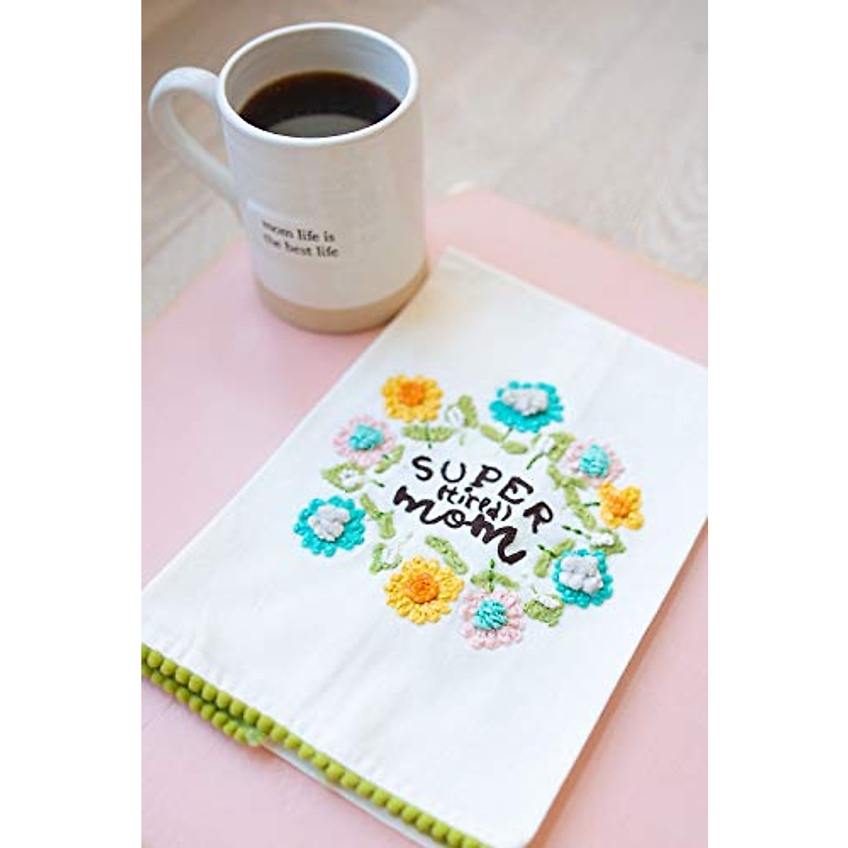 Super MOM Floral Towel