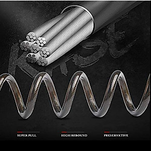 Malloryx 6' Breakaway Trailer Cable Trailer Brake Cable RV Stainless Steel Spring Towing Coiled Wire Safety Straps Ground Clip,for Breakaway Switch