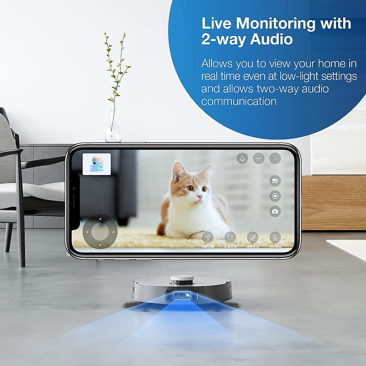 ECOVACS DEEBOT X1 Plus Robot Vacuum and Mop Combo with Self Emptying Station, 5000Pa Robot Vacuum Cleaner, Upgraded Laser Navigation, 3D Map, Obstacle Avoidance, Built-in YIKO Voice Assistant, Black