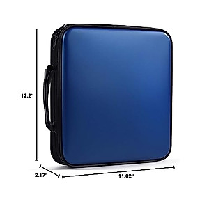 Fansport CD Case 160 Capacity DVD Case Organizer CD/DVD Case, CD Case Storage DVD Organizer Case DVD Booklet CD/DVD Holder Case DVD Book Heavy Duty DVD Case Book Wallet